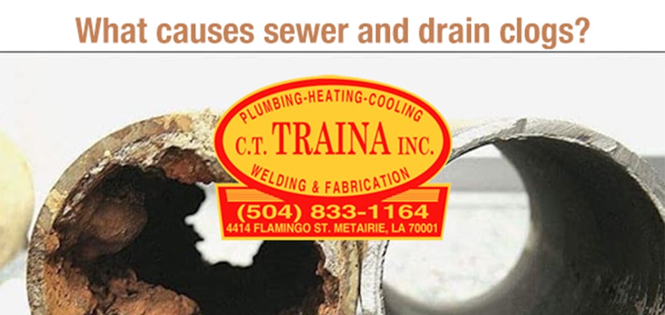 Common Causes of Sewer & Drain Clogs and How to Prevent It | CT Traina